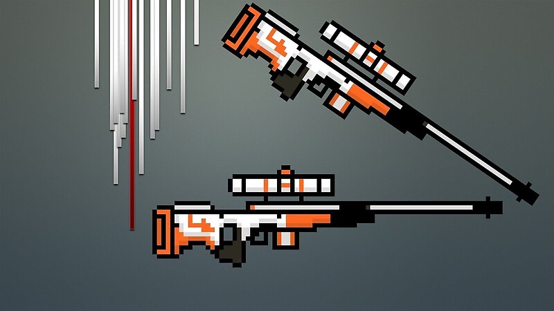 "double pixel awp assimov" by itsturtleman | Redbubble