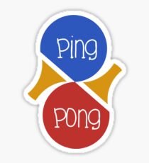 Ping Pong: Stickers | Redbubble