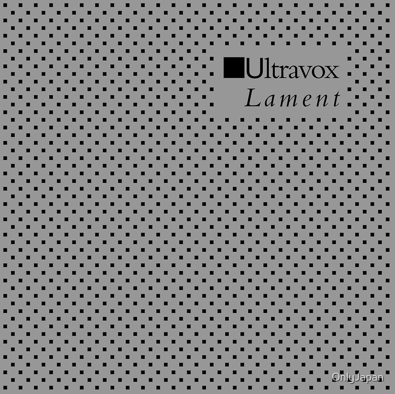 "Ultravox - 'Lament' Cover Logo" by OnlyJapan | Redbubble