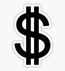 Dollar Sign: Stickers | Redbubble