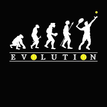 "Funny Tennis Evolution, Evolution of The Tennis Player" Classic T ...