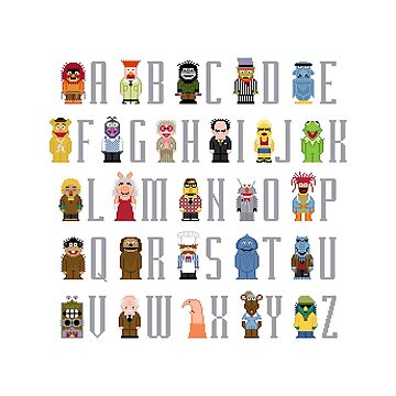 "Muppet Alphabet" Poster for Sale by Sergey Vozika | Redbubble