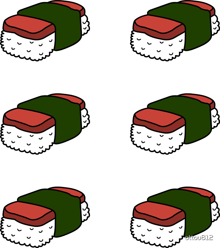 "Spam Musubi mini stickers" Stickers by ottou812 | Redbubble
