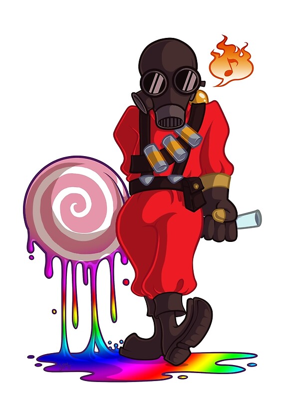 "Happy Pyro RED" by KiraSaintclair | Redbubble