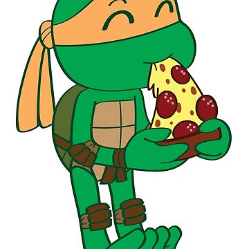 "Precious Turtles - Michelangelo" Sticker for Sale by wacheypena ...