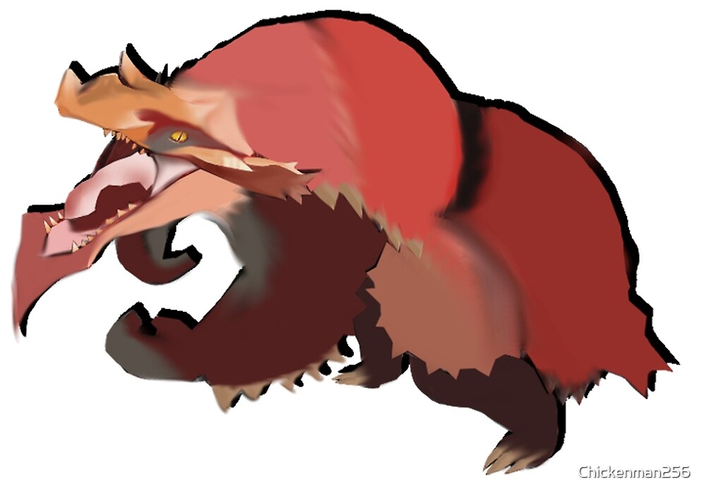 "Monster Hunter Volvidon Digital Art" by Chickenman256 | Redbubble