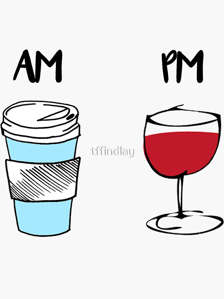 "AM/PM" Sticker by tffindlay | Redbubble