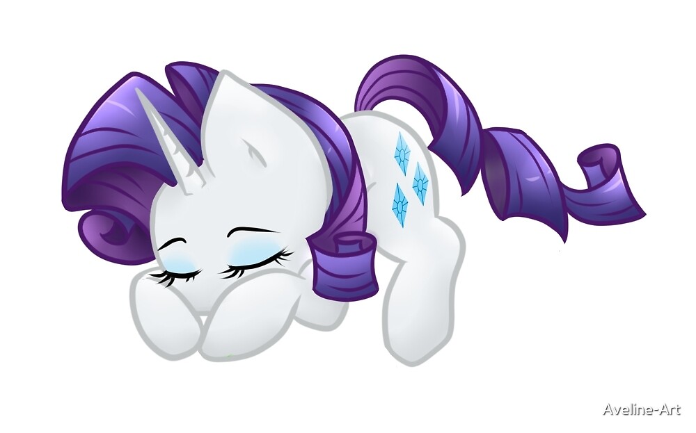 "Sleeping Rarity - My Little Pony" by Aveline-Art | Redbubble