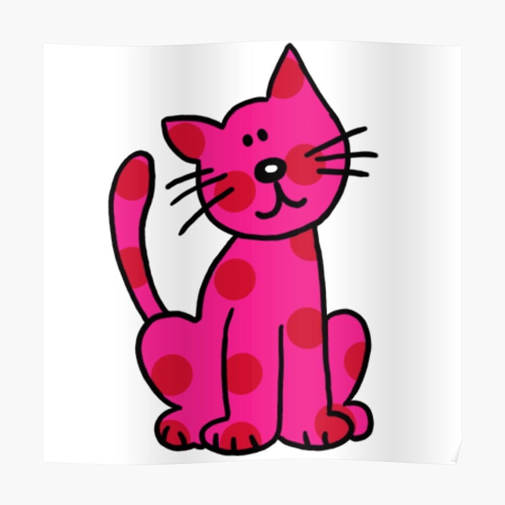 Poster « Chat rose », par shaube | Redbubble
