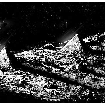 "Pyramids on the Moon" Postcard for Sale by Olof Röckner | Redbubble