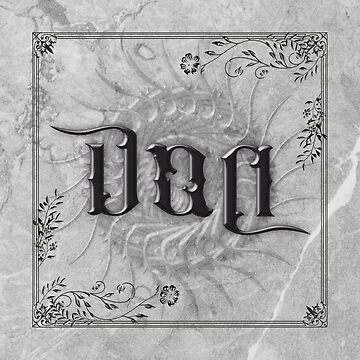 "Dan - Ornamental Ambigram" Sticker for Sale by paul-aitch-art | Redbubble