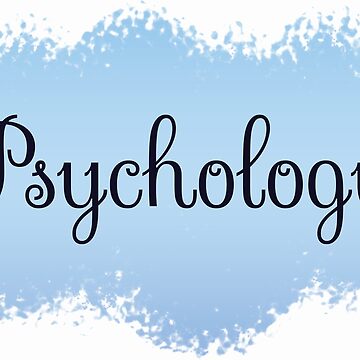 "Psychology School Subject Label - white" Poster for Sale by IrinchiDE ...