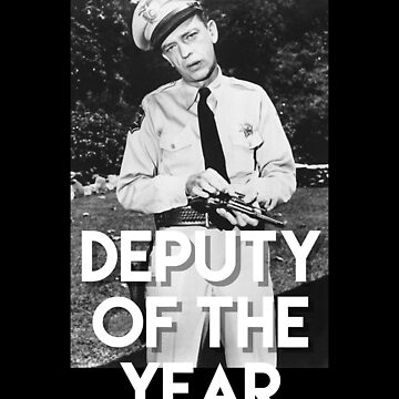 "Music Vintage Retro Barney Fife Deputy Of The Year Funny Graphic ...