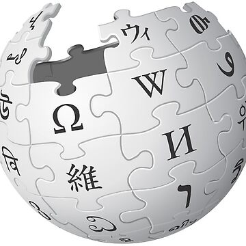 "The Wikipedia Logo" Sticker for Sale by mrawfle | Redbubble