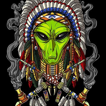 "Alien Native American Chief" Poster for Sale by Nikolay Todorov ...