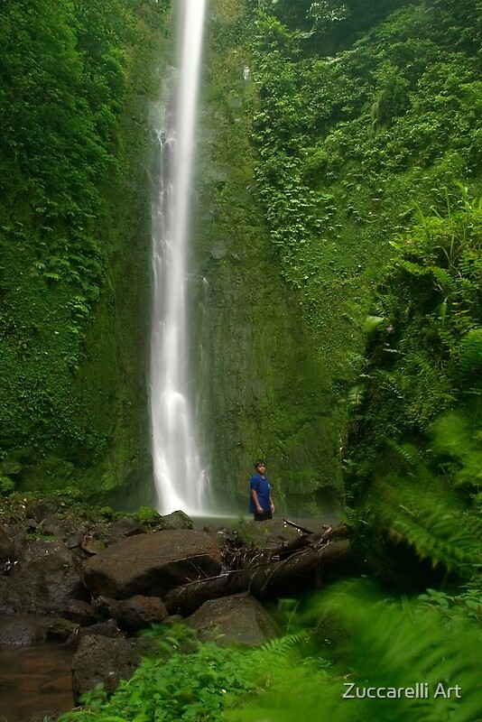 "Sahwartik Waterfall - Pohnpei, Micronesia" by Alex Zuccarelli | Redbubble