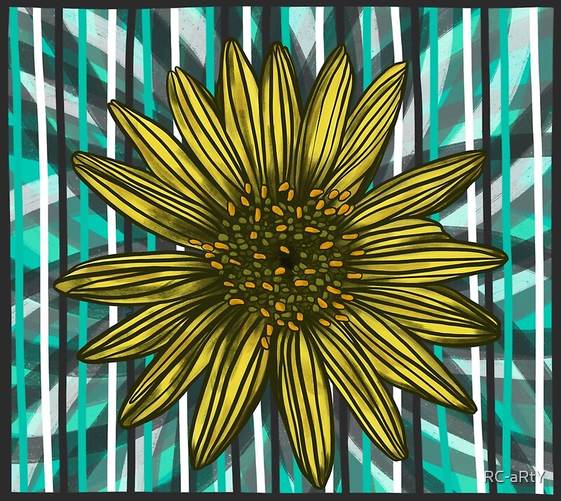 "Aqua Daisy Dreams" by RC-aRtY | Redbubble