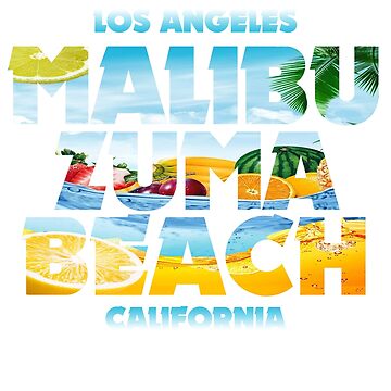 "los angeles Malibu zuma Beach california" Sticker for Sale by islemzed ...