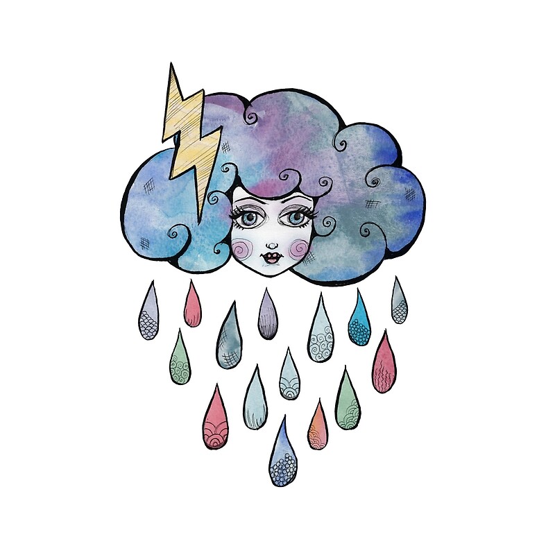 "Stormy Lady Lightning Bolt" by sonispeight | Redbubble
