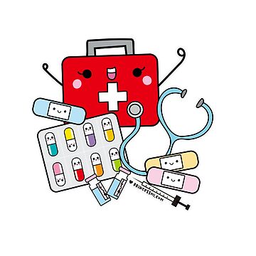 "First Aid cute pills cartoon" Poster for Sale by princessmi-com ...