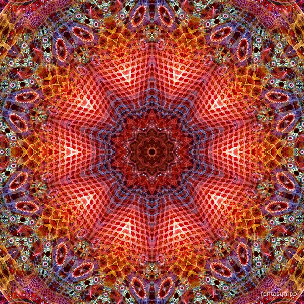 "Fractal Kaleidoscope 003" by fantasytripp | Redbubble