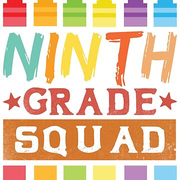 "Ninth Grade Squad" Sticker for Sale by amishacreates | Redbubble