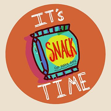 "Its Snack Time" Sticker for Sale by A-Friends-Shop | Redbubble