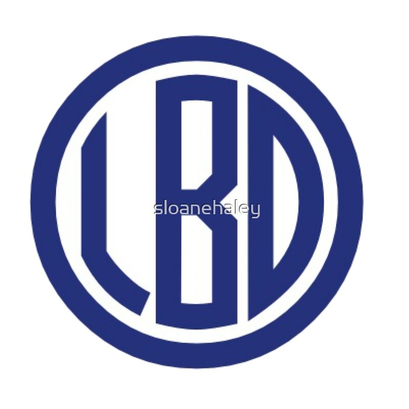 "LBD Monogram" by sloanehaley | Redbubble