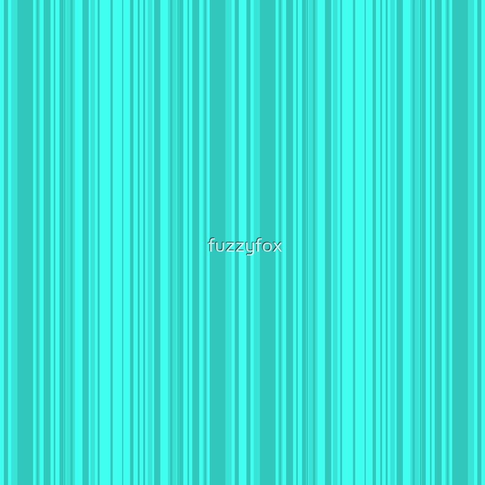 "Bright turquoise stripes ." by fuzzyfox | Redbubble
