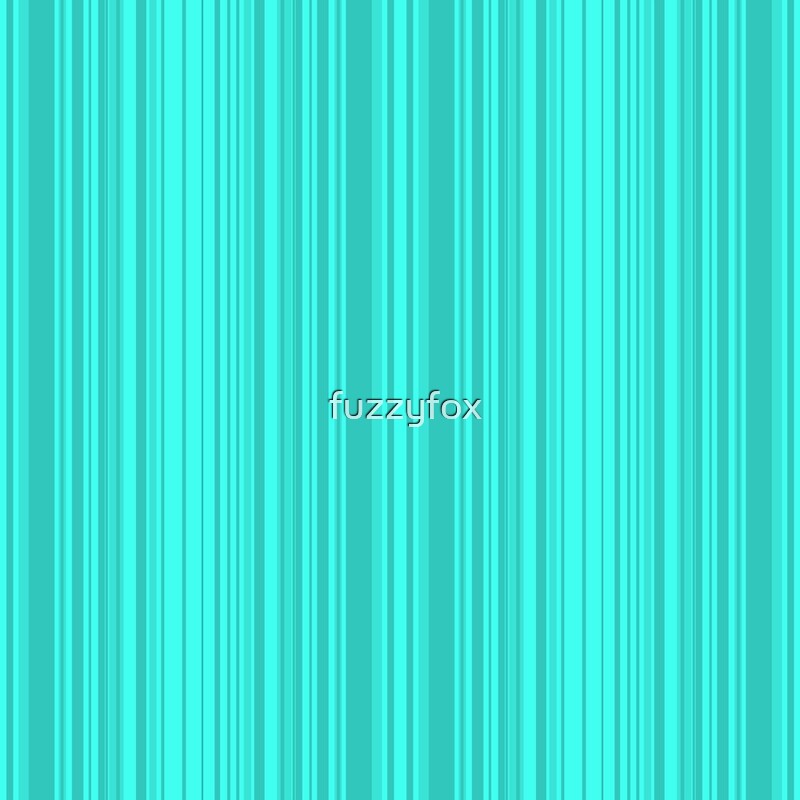 "Bright turquoise stripes ." by fuzzyfox | Redbubble