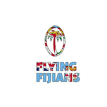 "Fiji Rugby Flag - Flying Fijians" Sticker for Sale by Kalawa Studio ...