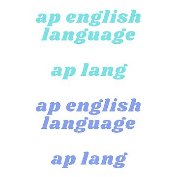 "ap english language subject sticker pack" Sticker for Sale by rl2020 ...