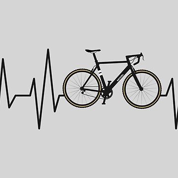 "Gravel Bike Heartbeat gift idea for Bicycle lovers and cyclists ...