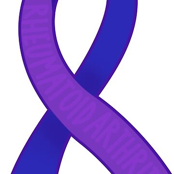 "Rheumatoid Arthritis Awareness Ribbon" Sticker for Sale by ...