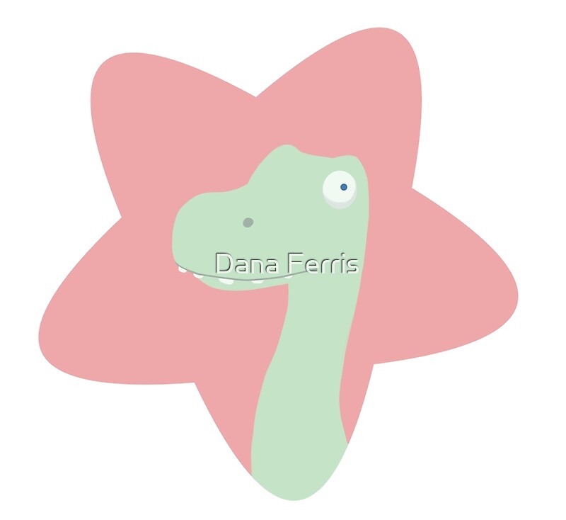 "Derpy the dino" by Dana Ferris | Redbubble