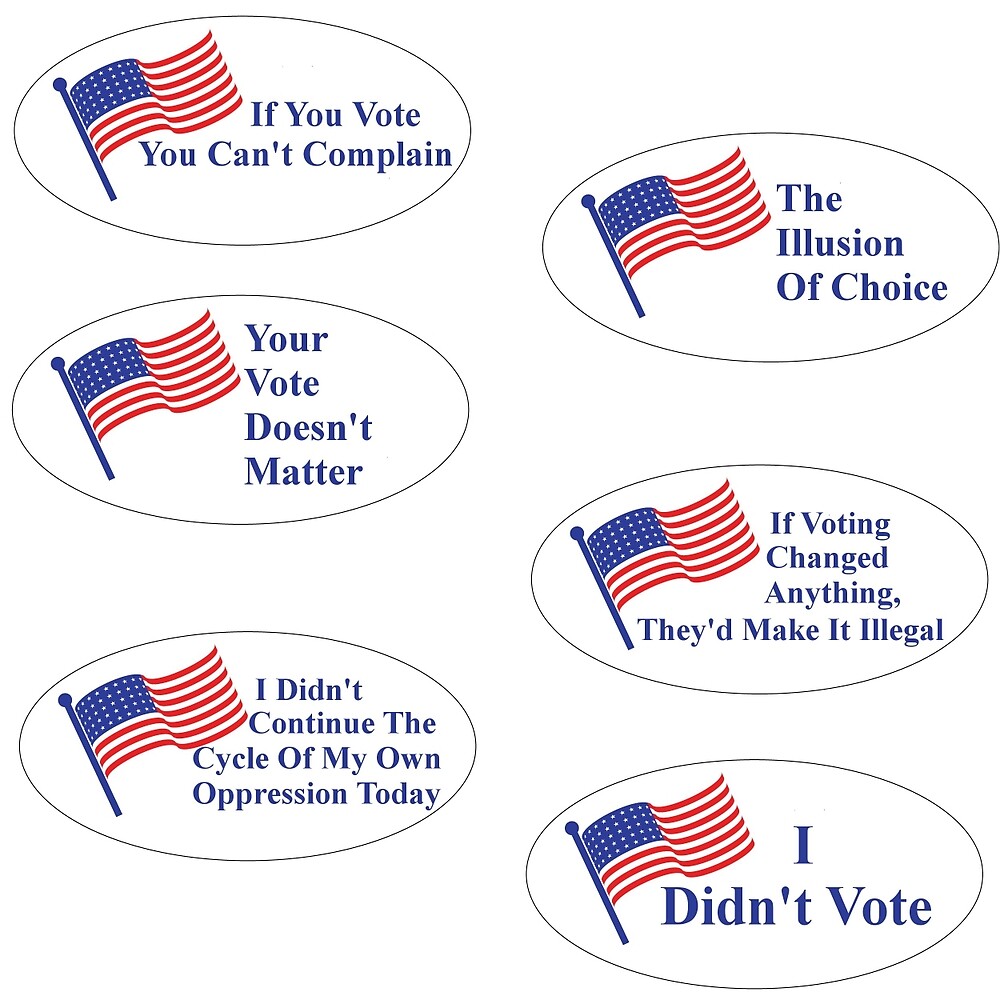 "Ultimate Anti-Voting Pack " by Sundancerox | Redbubble
