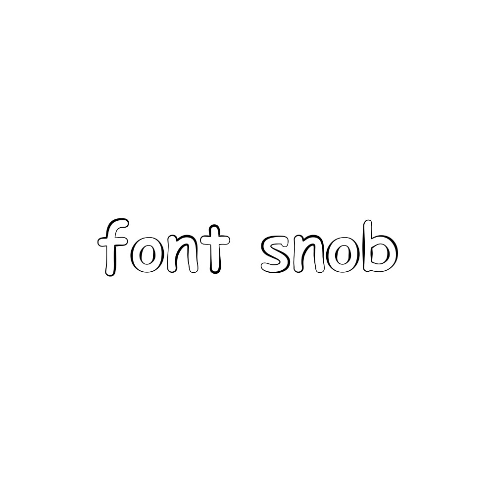 "font snob" by John Patsfield | Redbubble