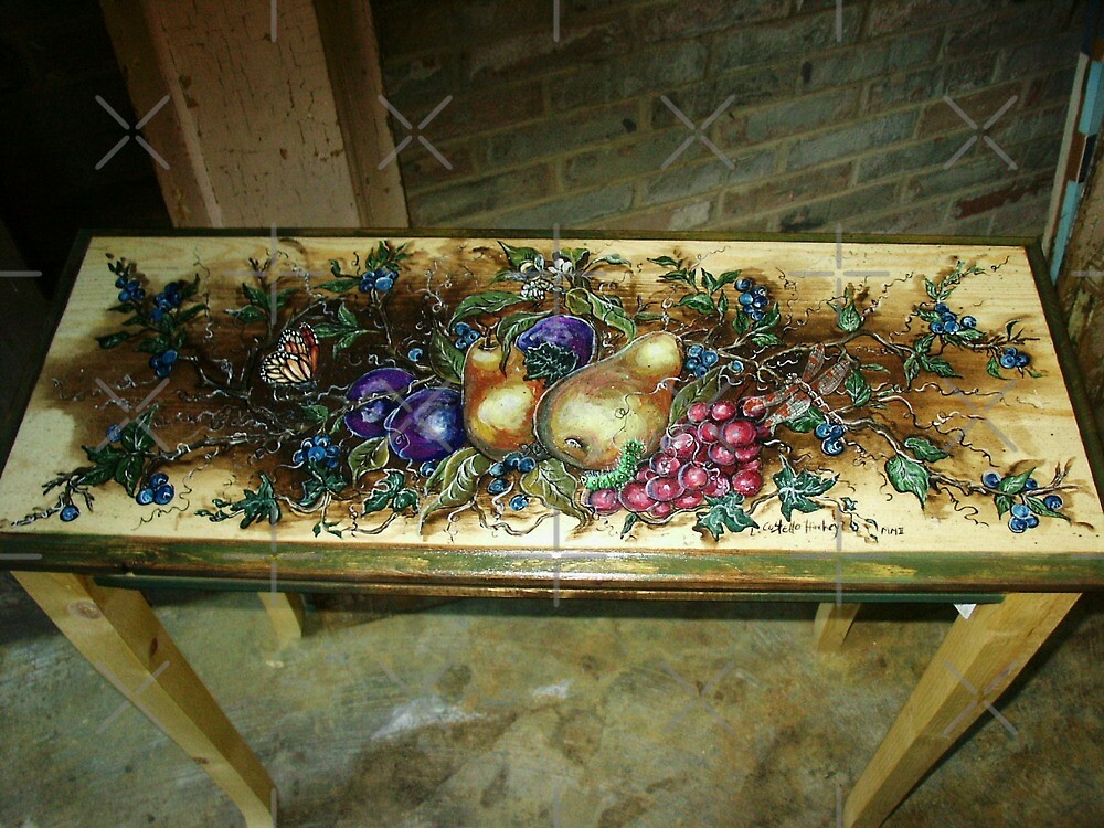 "Botanical Painted Table" by chstudios | Redbubble