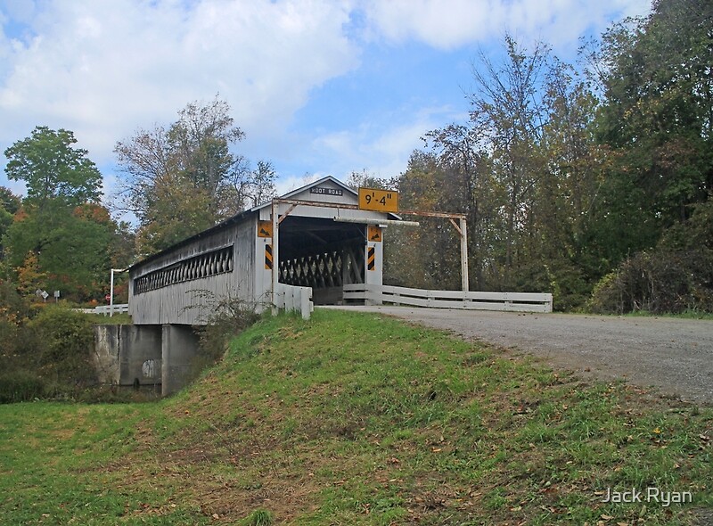 "Root Road Covered Bridge" by Jack Ryan | Redbubble