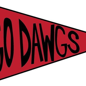 "go dawgs flag" Sticker for Sale by ekb33- | Redbubble