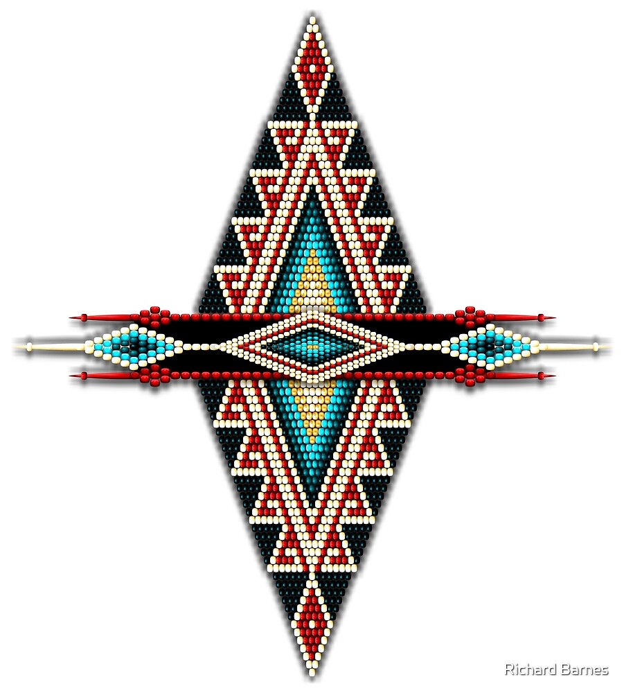 "Native American Style Sunburst Mandala" by Ricky Barnes | Redbubble