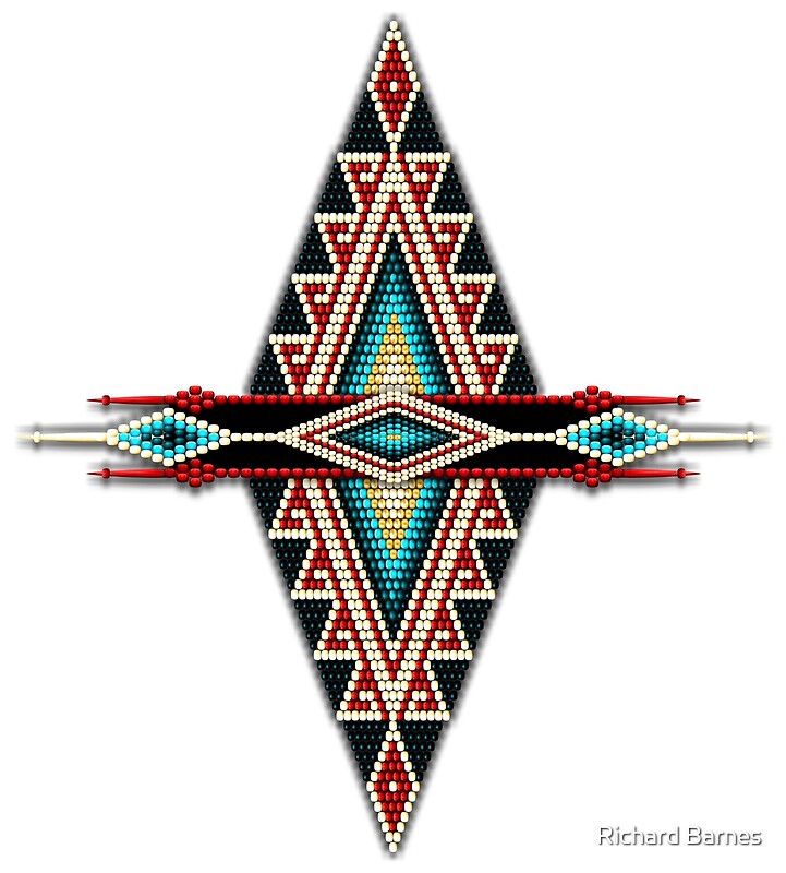 "Native American Style Sunburst Mandala" by Ricky Barnes | Redbubble