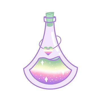 "Genderdoe/Genderfae Pride Potion Sticker/Magnet" Sticker for Sale by ...