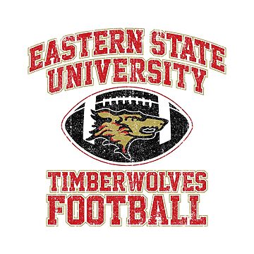"Eastern State University Timberwolves Football (Variant)" Essential T ...