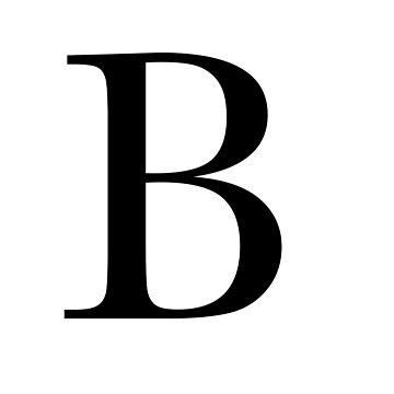 "The Letter 'B'" Poster for Sale by Mima Step | Redbubble