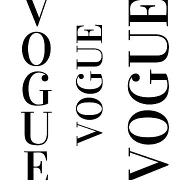 "Vogue" Sticker for Sale by Rouen Ibra | Redbubble