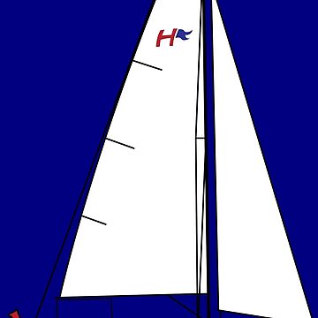"Harbor 20 Sailboat" Sticker for Sale by CHBB | Redbubble