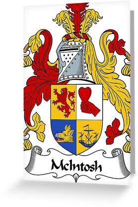 "McIntosh Coat of Arms / McIntosh Family Crest" Greeting Cards by ...