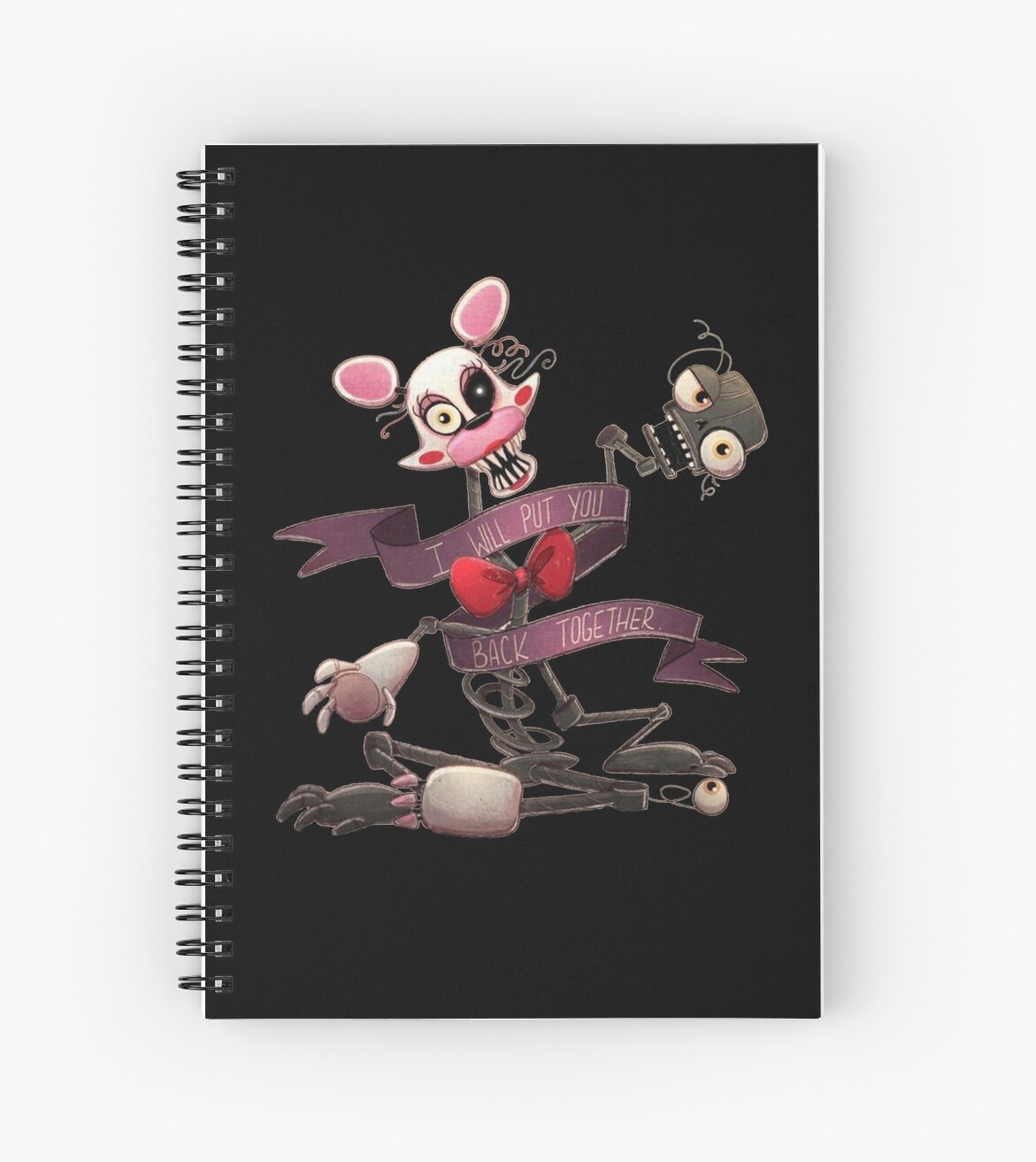 "fnaf" Spiral Notebook by tonget | Redbubble
