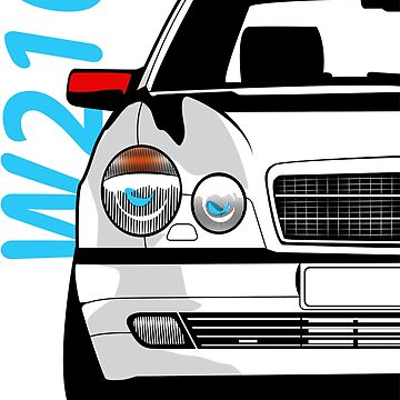 "W210" Sticker for Sale by PurpleDome | Redbubble